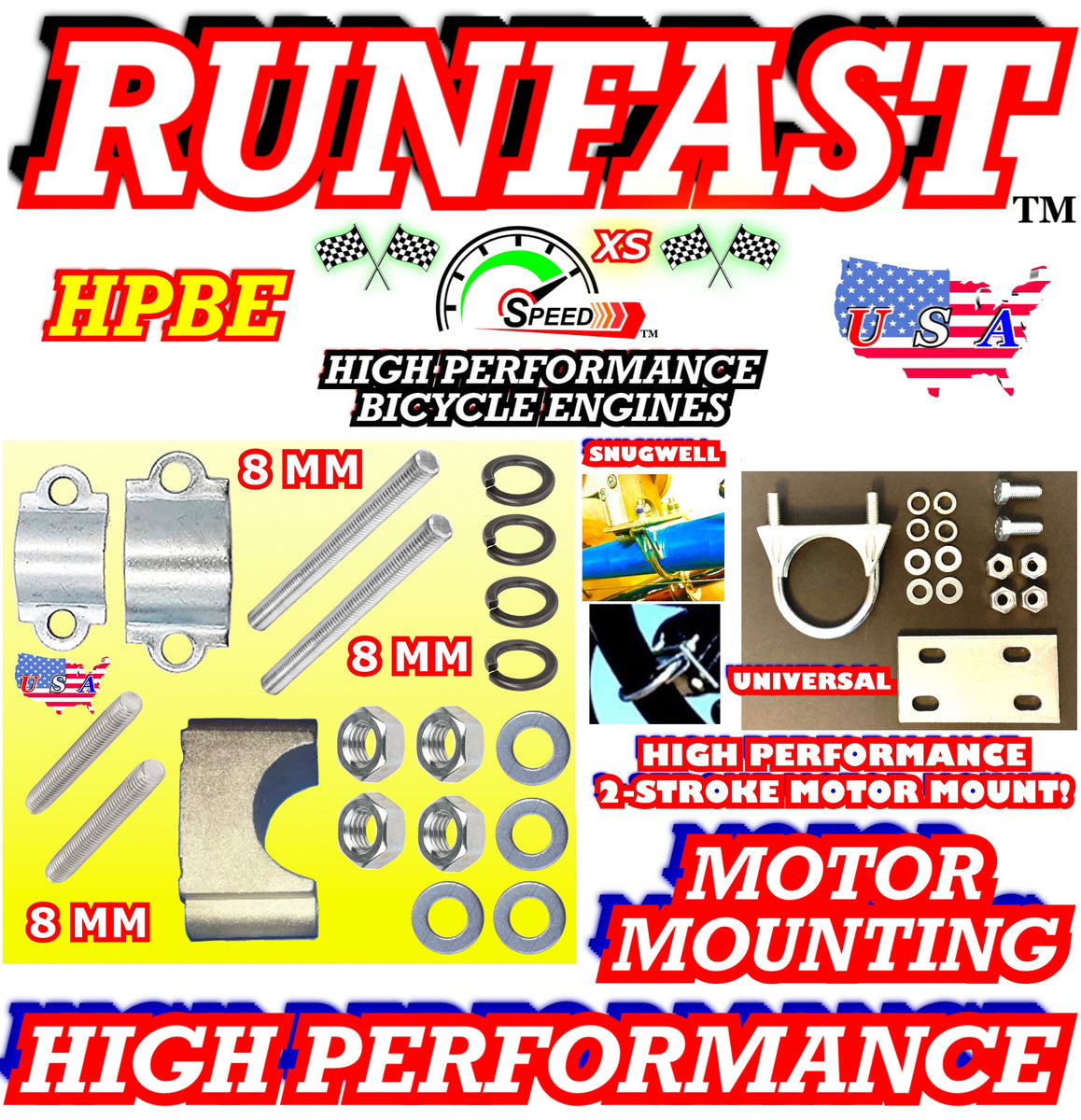 2-stroke 66cc/80cc/100cc motorized bike motor mount High Performance U ...