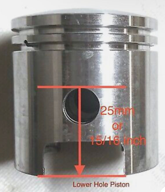 Reed Valve Windowed Lower hole piston 15/16" 25m 80cc gas Motor ENGINE ...